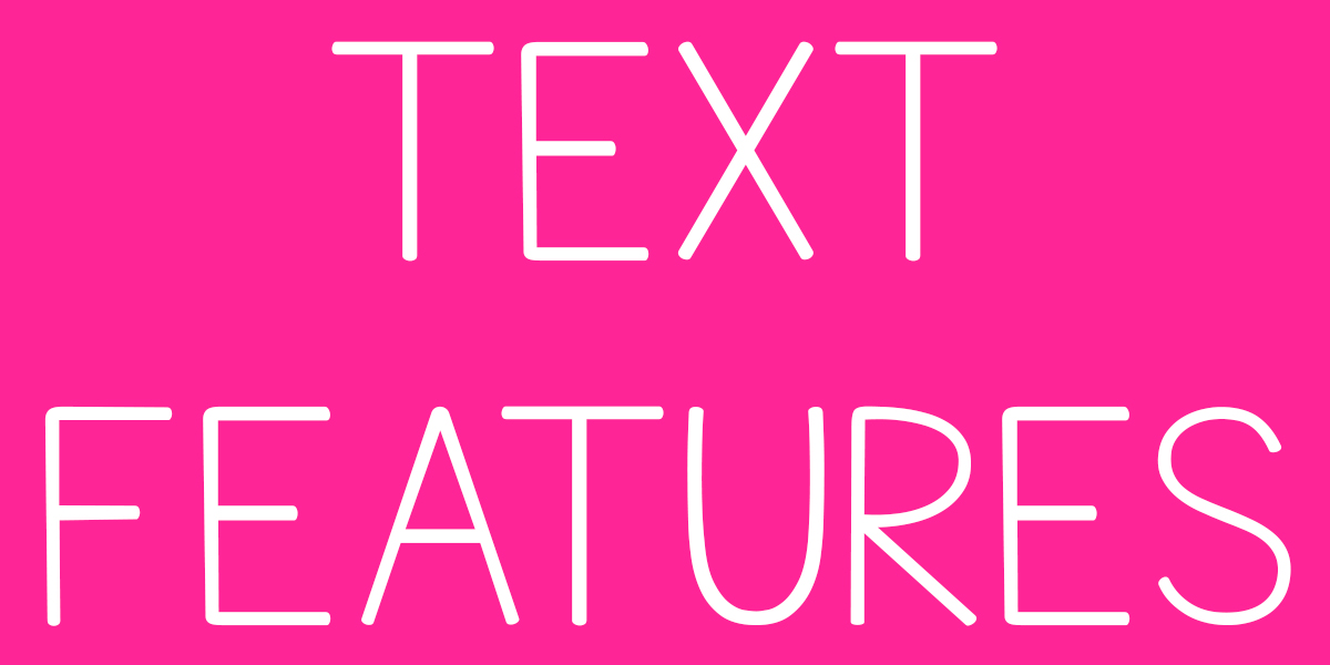 Text Features Button Oh Hey Ela